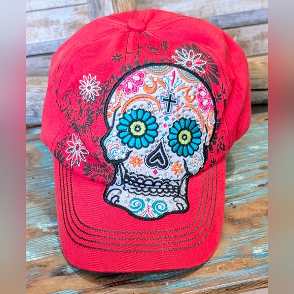 KBETHOS | Accessories | Kbethos Embroidered Embellished Sugar Skull ...